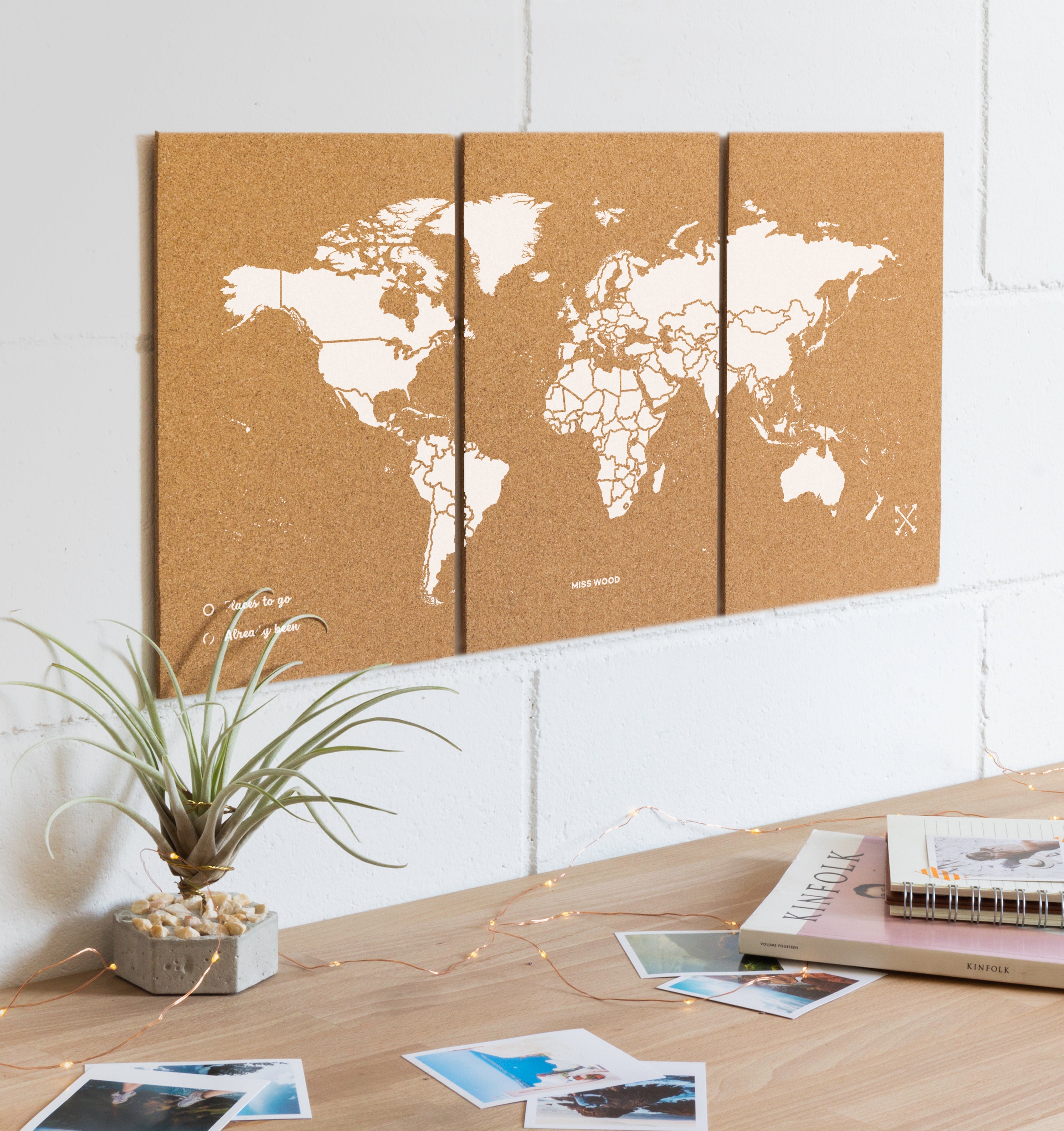 Mapa del mundo de corcho - Woody Map Natural Puzzle – BALKO